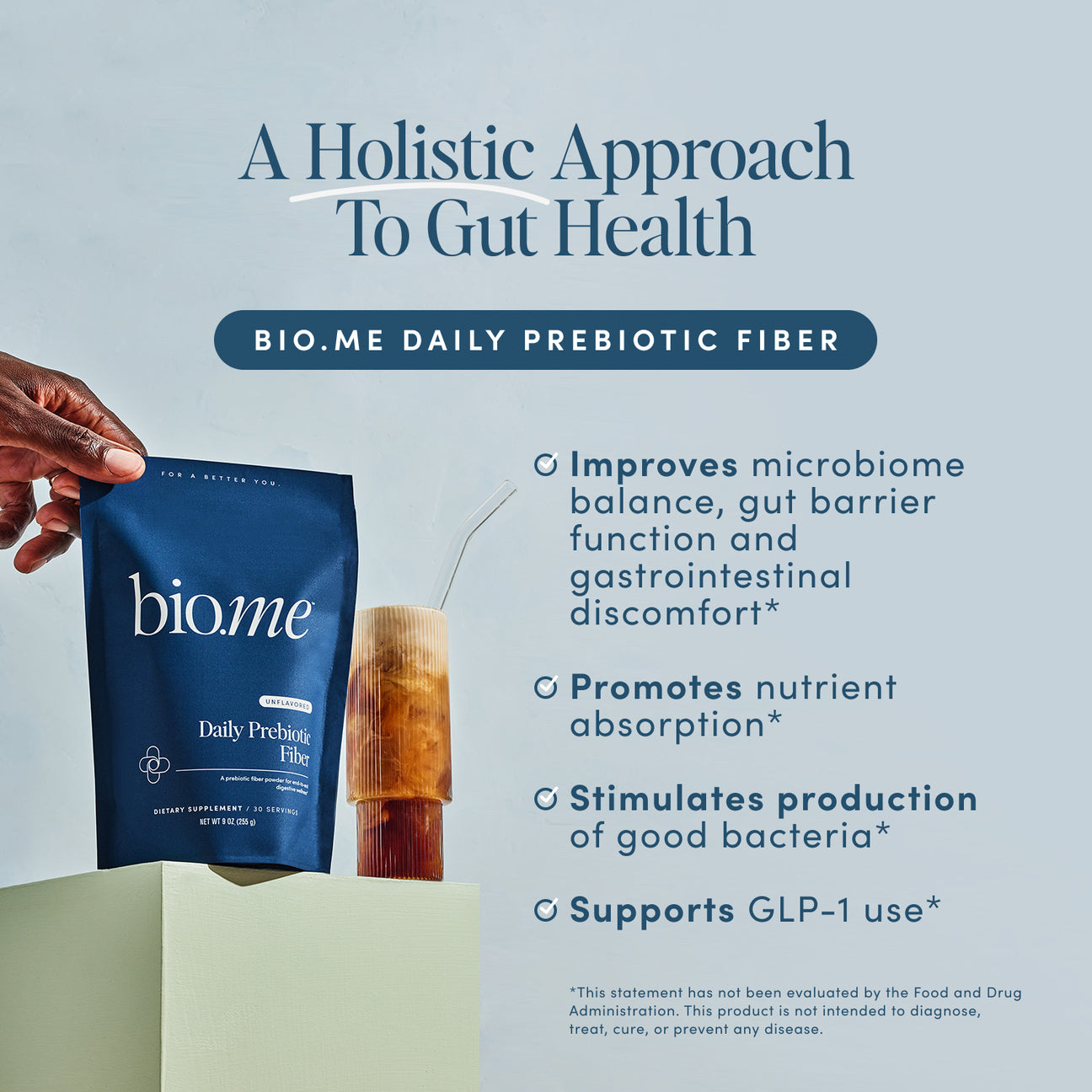 Daily Prebiotic Fiber Supplement | Bio.me