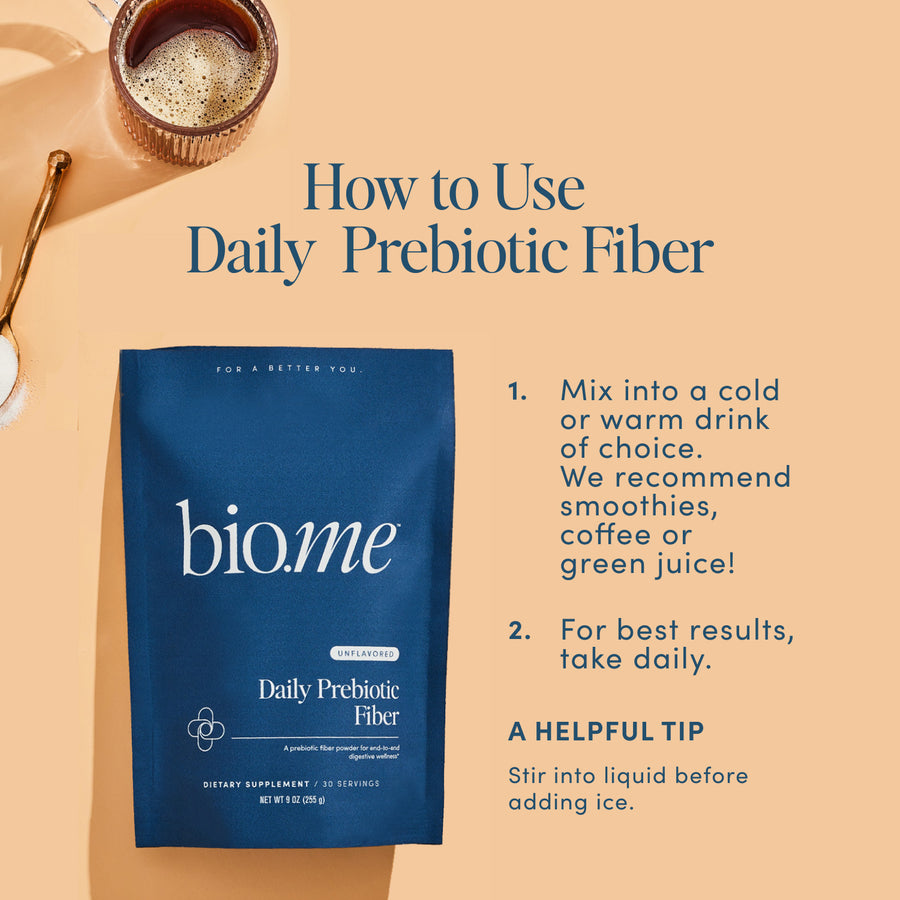 Daily Prebiotic Fiber Supplement | Bio.me